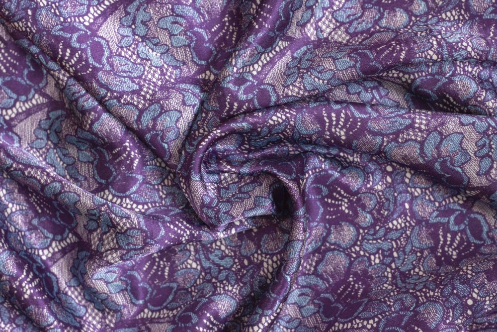 satin fabric texture background in trendy purple, blue colors ...